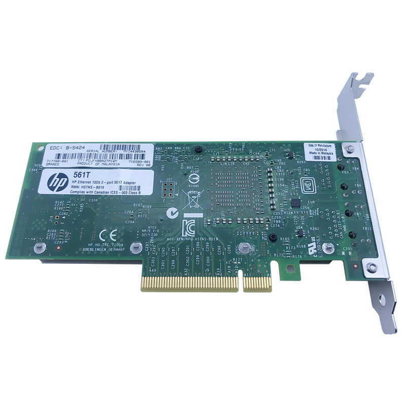 HPE 561T Ethernet Server Adapter 2 Port 10Gb Nic Server Network ...